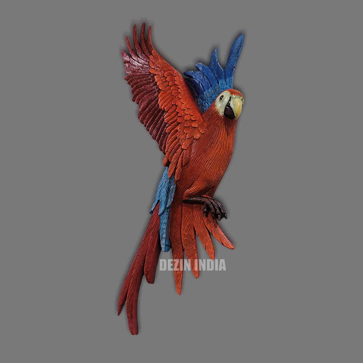 DA-19 Parrot Wall Hanging Sculpture - 3x1.5ft – Dezin India