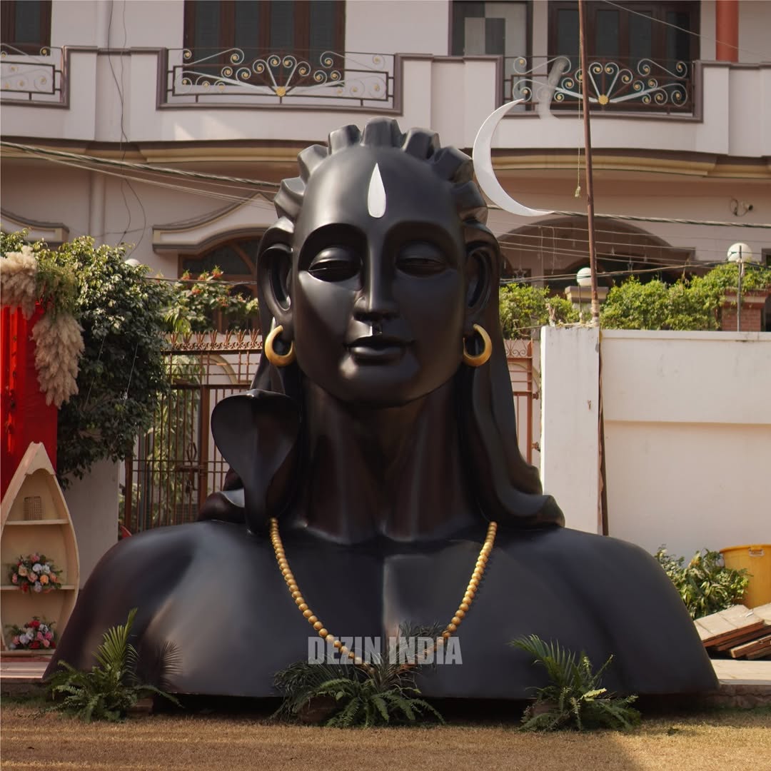 The Adiyogi Statue 12x14ft | Majestic Shiva Wall Mural for Spiritual S ...