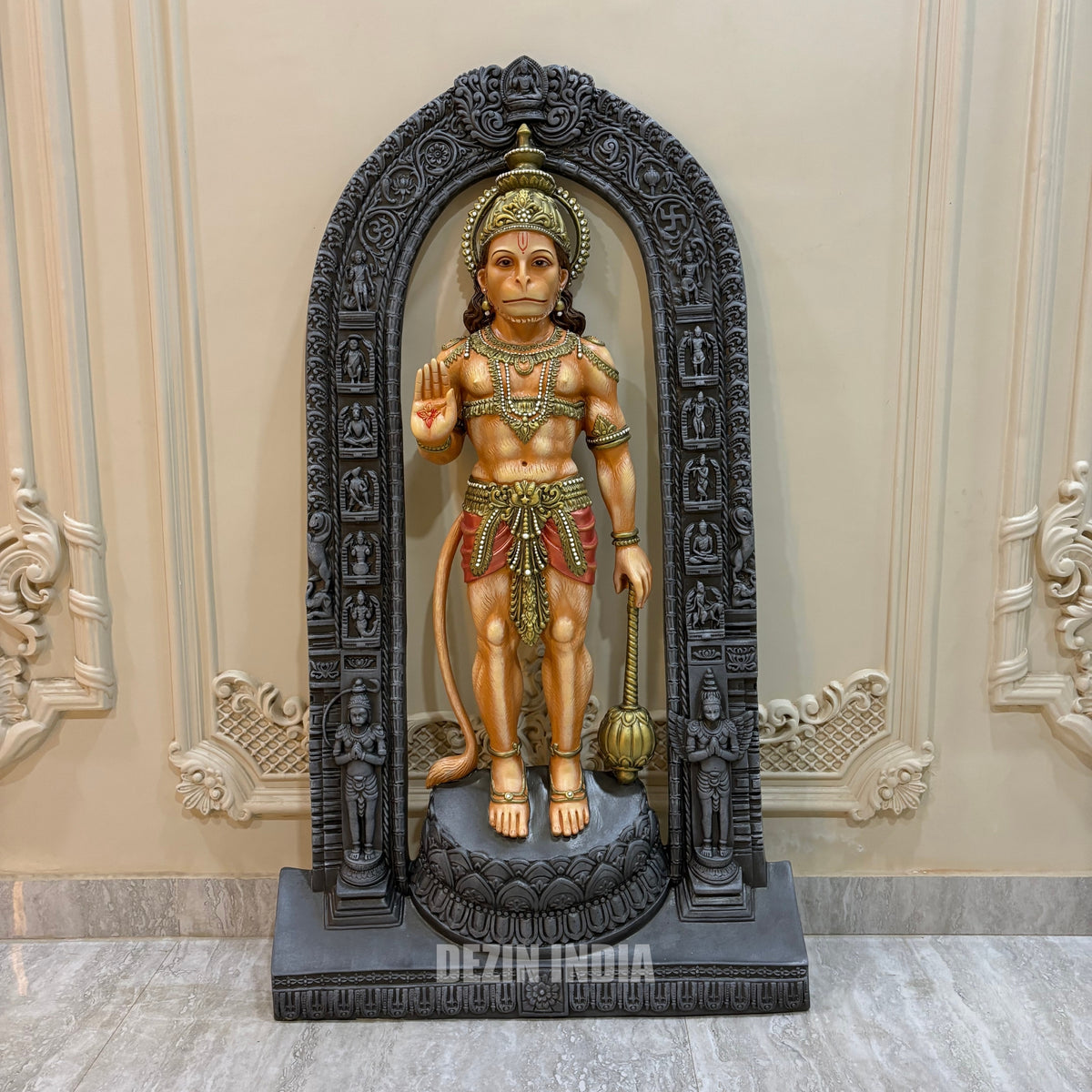 Lord Hanuman Wall Mural - 4.5x2.5ft | Divine Strength & Protection | D ...