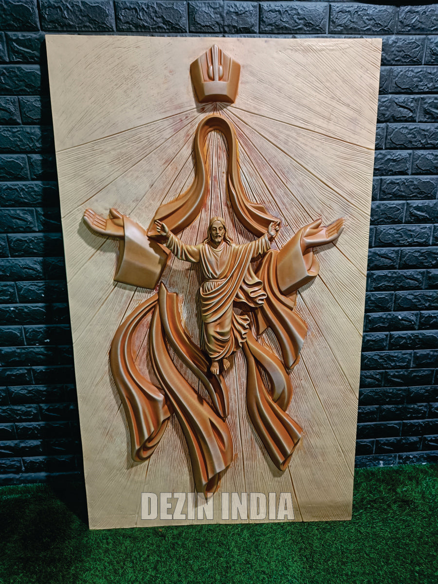 DA-83 Jesus Wall Hanging Sculpture - 5x3ft – Dezin India