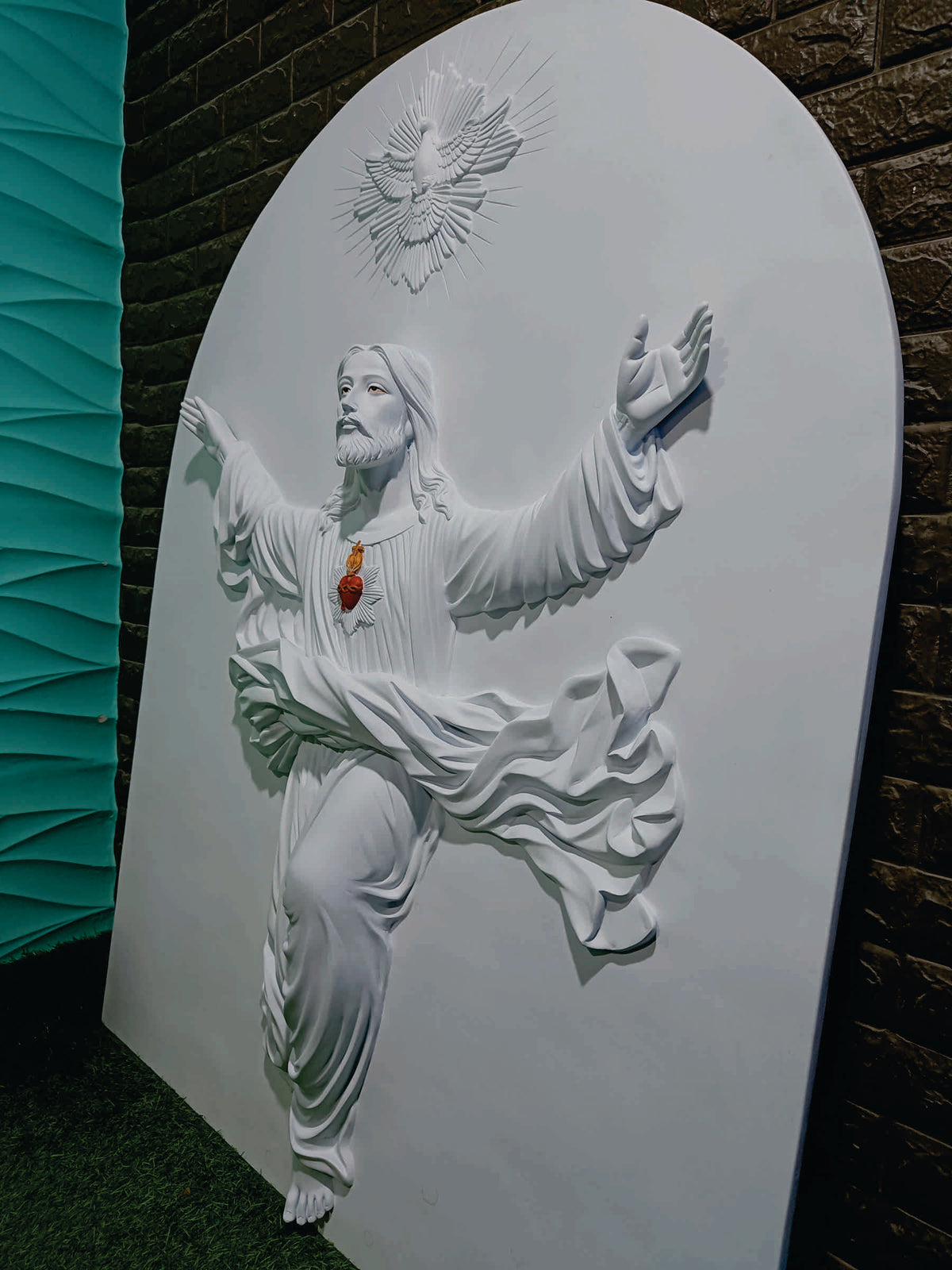 DA-93 Jesus Wall Sculpture 5x4ft – Dezin India