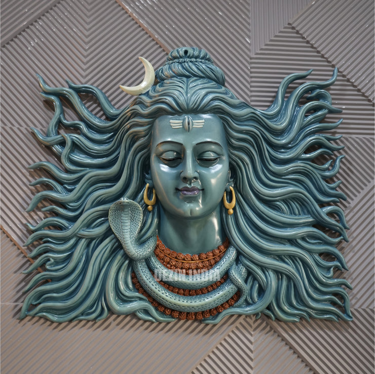 Lord Shiva Wall Mural 3x2.5ft | Spiritual Wall Art for Home & Meditati ...