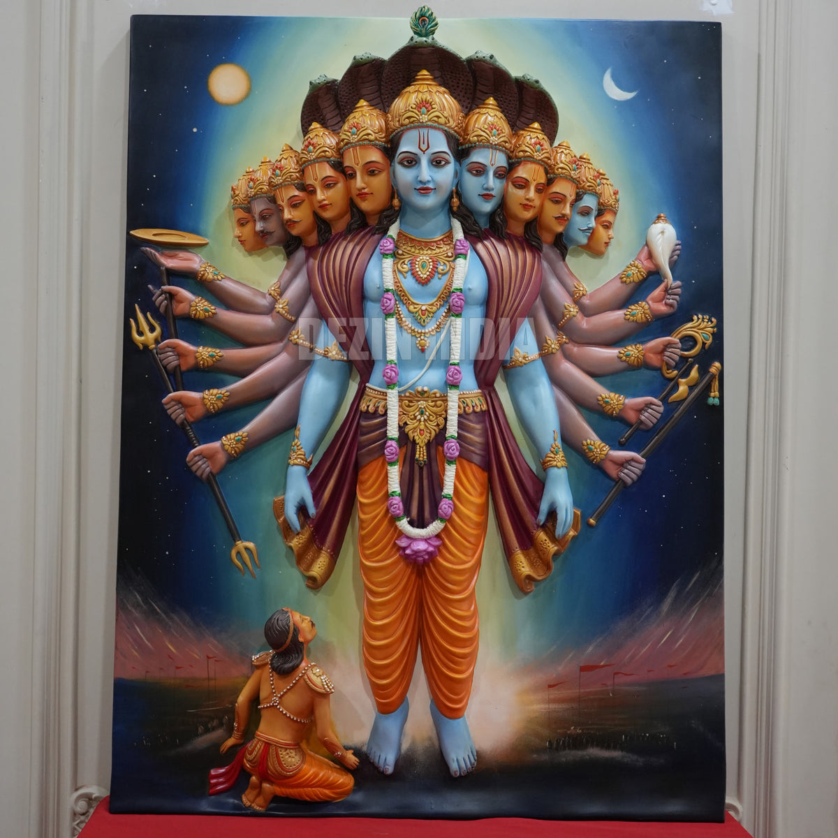 Lord Krishna Virat Swaroop Wall Mural – 4x3ft | Mahabharat Scene | Dez ...