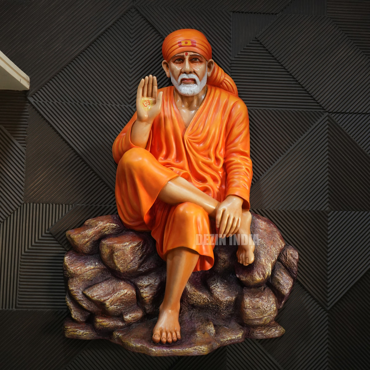 Shirdi Sai Baba Wall Mural – 5x4ft | Large Spiritual Wall Art for Home ...
