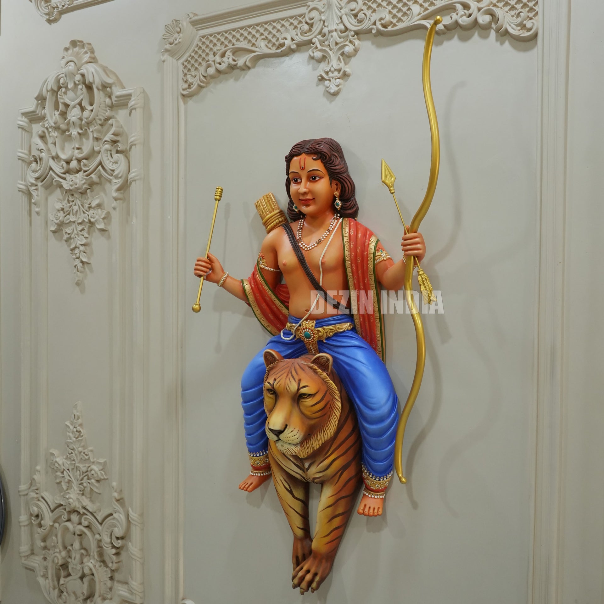 Lord Ayyappa Swami Wall Mural – 4.5x3 ft – Dezin India