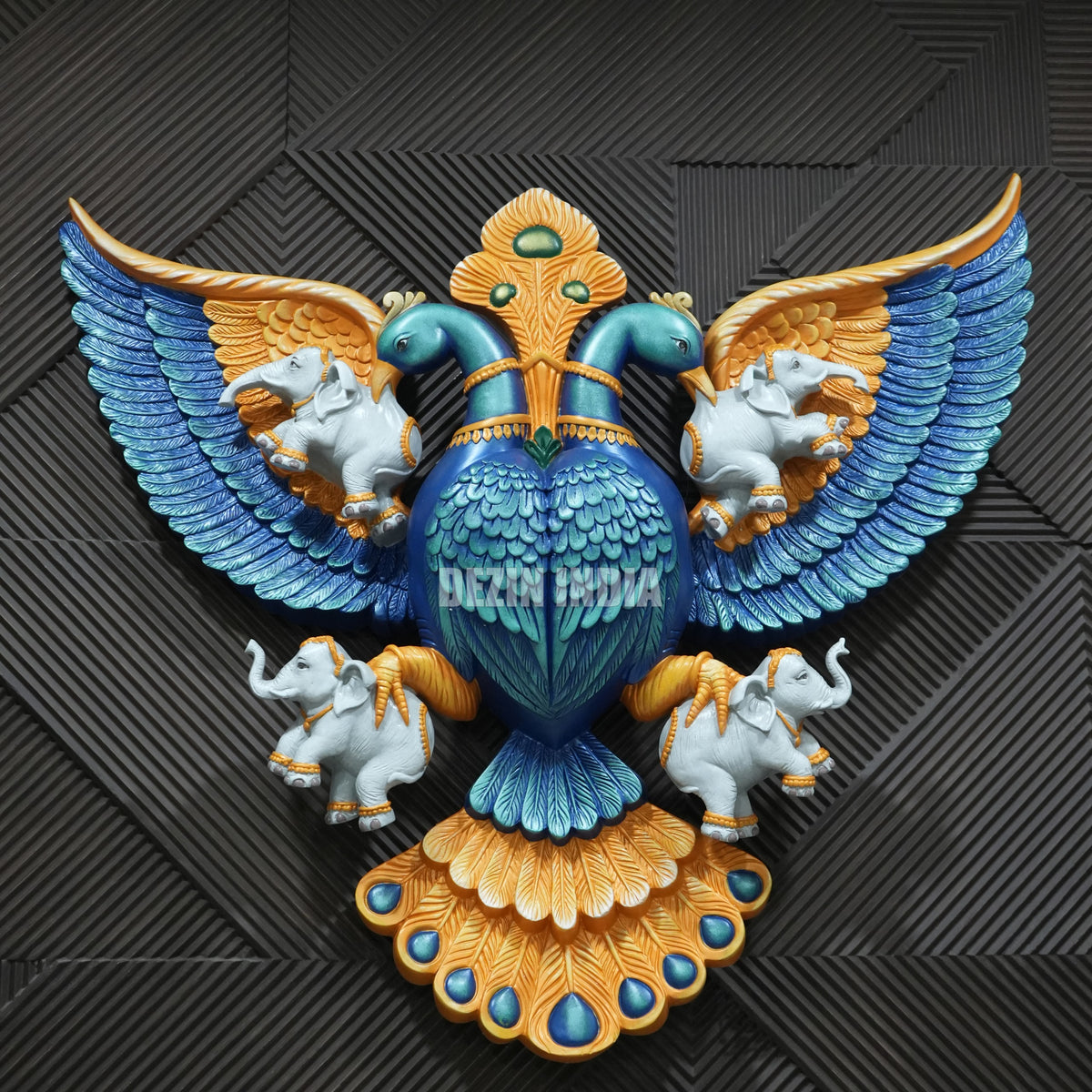 Gandaberunda 3D Wall Mural | 4x4ft Powerful Form of Narasimha – Dezin ...