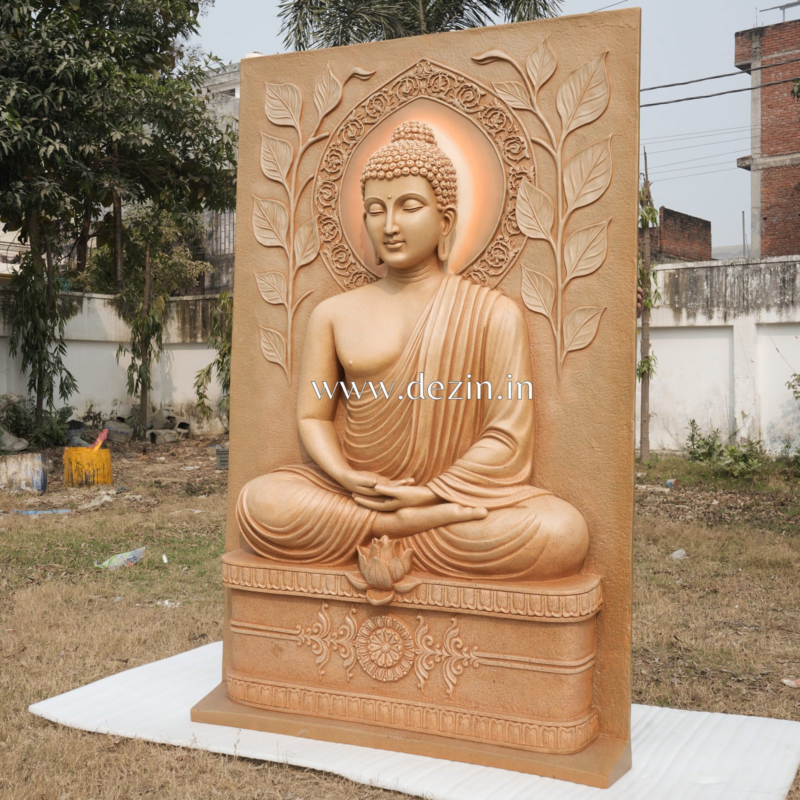 Buddha Wall Murals & Sculptures – Handcrafted Spiritual Decor | Dezin ...