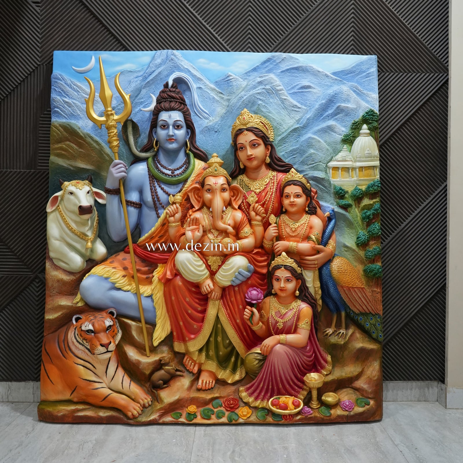 Lord Shiva Wall Murals & Sculptures | Meditative & Mahakal Murti | Dez ...