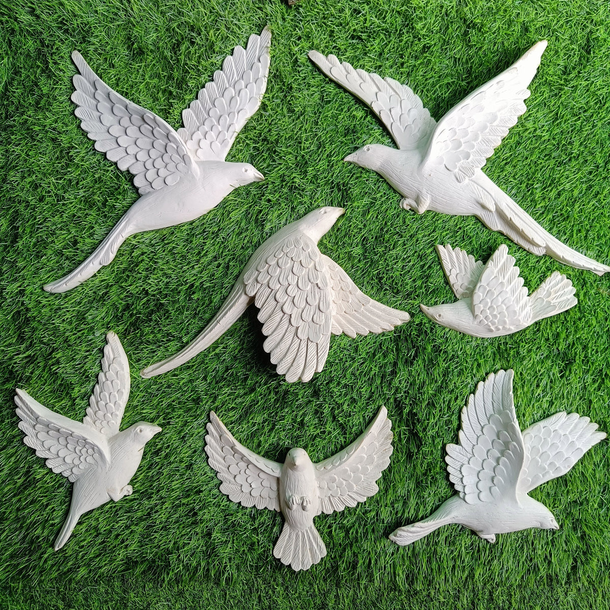 DA-25 The Seven Bird Set Wall Hanging Sculpture – Dezin India